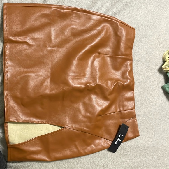 Lulus | Skirts | Nwt Faux Leather Skirt | Poshmark